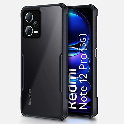 Pikkme Redmi Note 12 Pro 5G Back Cover | Crystal Clear Transparent Back ...