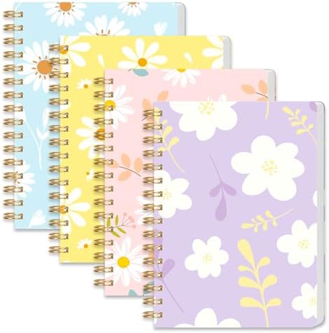 Koogel 4PCS Pocket Spiral Notebooks, Mini Notepads Small Pocket ...