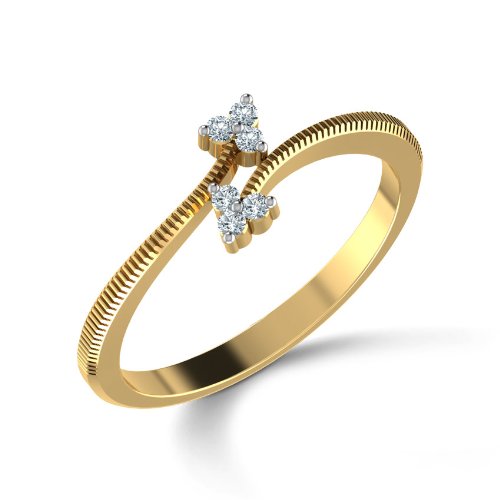 CaratLane 18K Yellow Gold and Diamond Ring : Amazon.in: Fashion