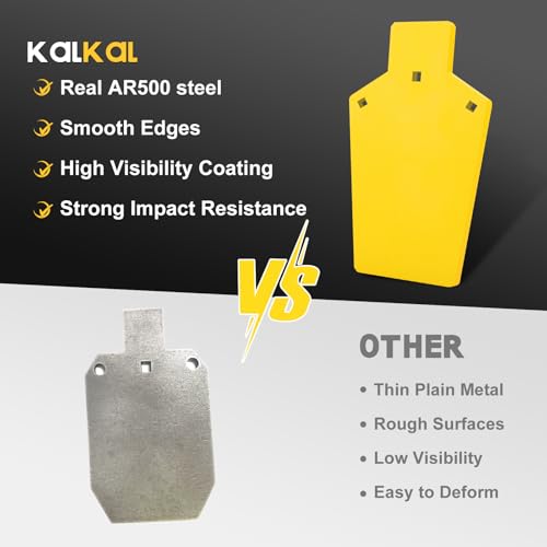 Snapklik.com : AR500 Steel Targets For Shooting, 1/2" Thick Round ...