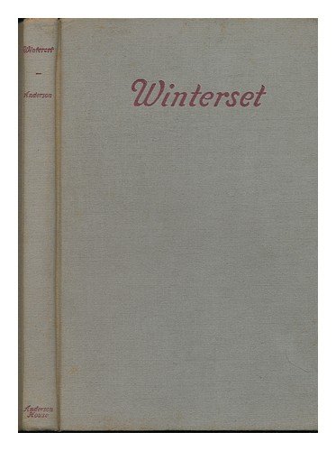 Winterset ; a Play in Three Acts: Anderson, Maxwell (1888-1959): Amazon ...