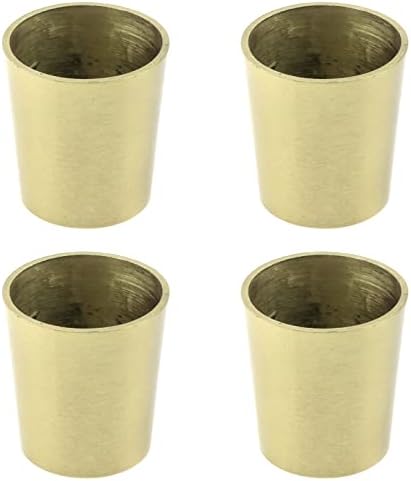 Geesatis 4 pcs Metal Chair Leg Cap Round Furniture Leg Cover Diameter 1 ...