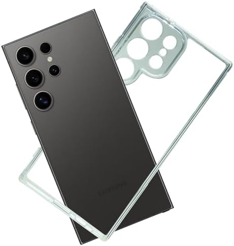 Amazon.com: Pefimt for Galaxy S24 Ultra Bumper Case, No Back Design ...