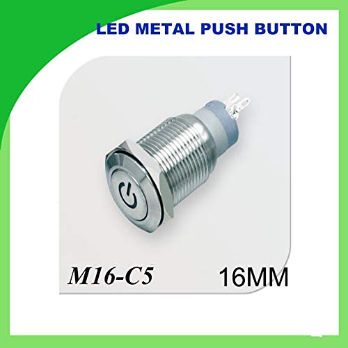 1 PCS 16mm LED Push Button Switch Hight Character Illuminated self ...