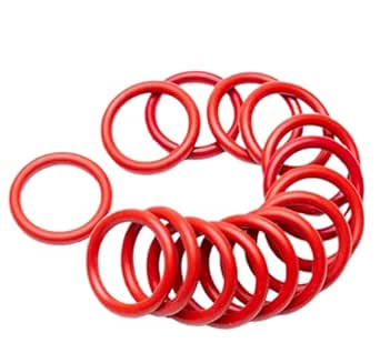 Round Sealing Ring Red, Red Rubber O-Ring Seal Gaskets Metric Multiple ...