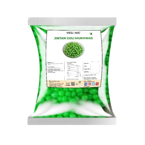 Veganic Round Shaped Green Jintan Goli Mukhwas | Pudina/Mint/Elaichi ...