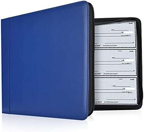 Amazon.com : Business Check 7 Ring Checkbook Binder, PU Leather ...