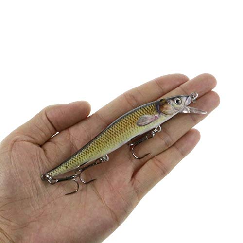 Homely Lifelike Minnow Fishing 11.5cm 13.8g Top Water Artificial Hard ...