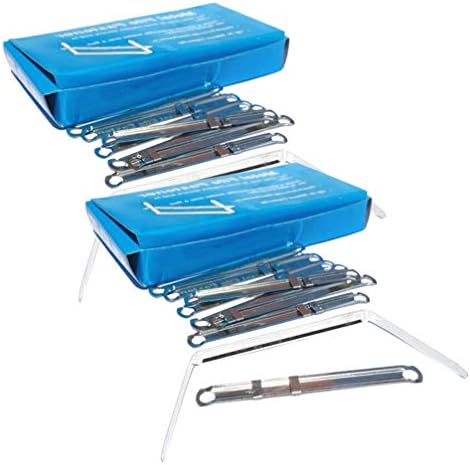 TOYANDONA 100Pcs Metal File Fastener Prong Paper Fastener Binder Clip ...