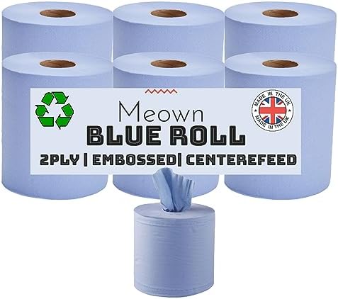 Meown - Blue Roll Pack of 12 Rolls: The Ultimate Cleaning Solution with ...