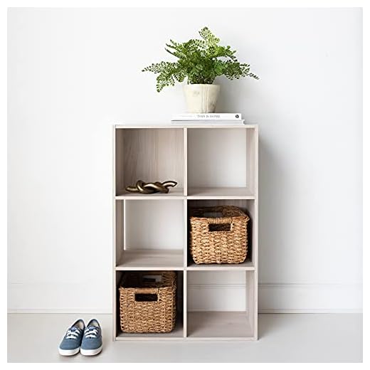 Signature Design 6칸 큐브 선반 44% 할인 후 44.86불 - MODUBA