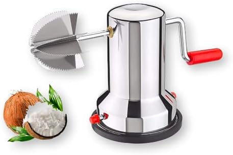 Wonderchef Stainless Steel Coconut Scraper for Kitchen, Vacuum Base ...