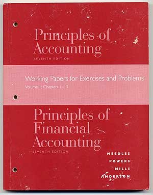 Principles of Accounting. [Along with] Working Papers for Exercises and ...