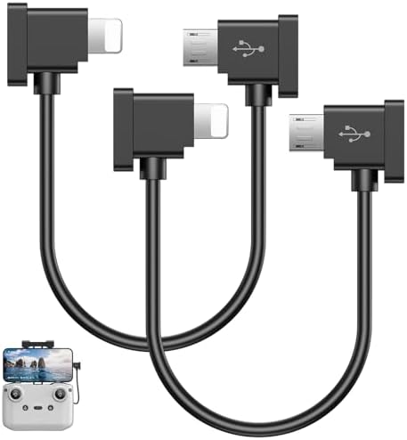Amazon.com: USB Micro to Lighting Remote Controller Cable for DJI Mavic ...