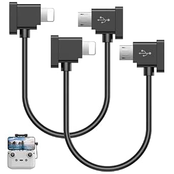 Amazon.com: USB Micro to Lighting Remote Controller Cable for DJI Mavic ...
