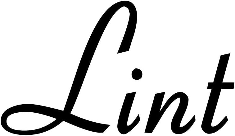 Amazon.com - Lint 3.5w x 2h Label | Laundry Room Organization | Die Cut ...