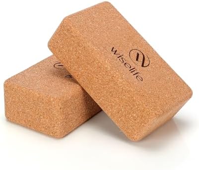 WiseLife Extra Large Cork Yoga Blocks | High-Density, Premium Cork ...