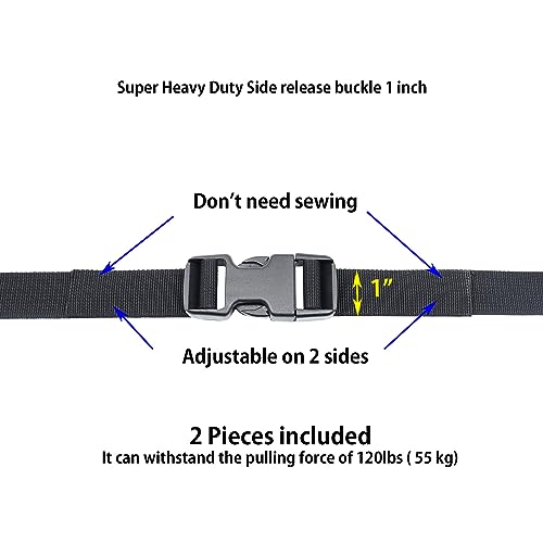 Snapklik.com : Quick Side Release Buckles 1 Inch,Super Heavy Duty ...