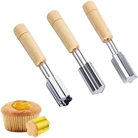 Amazon.com: 3 Pacs Stainless Steel Cupcake Corer | Heart Shape, Star ...