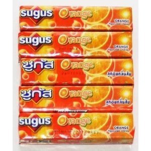 Buy SmileThailand 5 Pack Sugus Orange Wrigley's Sweet Chewy Candy Made ...