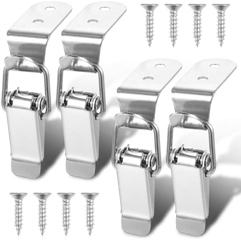WUISOLQP 90 Degree Hook Lock Bolt 304 Stainless Steel Safety Angle ...