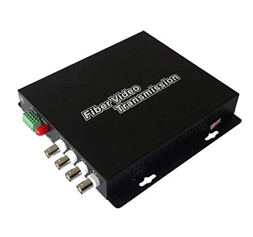 AOFC 4 Channel Fiber Optic Transmitter and Receiver + RS 485 for CCTV ...