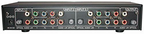 3 X 1 Component Video Switcher - Switch Switches Three Av Inputs To One ...
