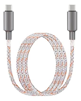 Amazon.com: YANBORONSN 66W LED Light Up USB C to USB C Charging Cable ...