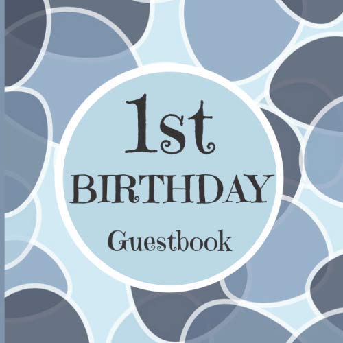 Amazon.com: First Birthday Guest Book: 1st Birthday Guestbook to Sign ...