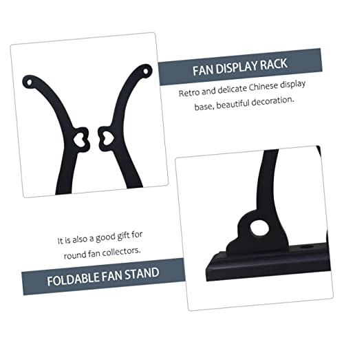 SHOWERORO Fan Display Stand Desk Fans Hand Held Fans Round Stand ...