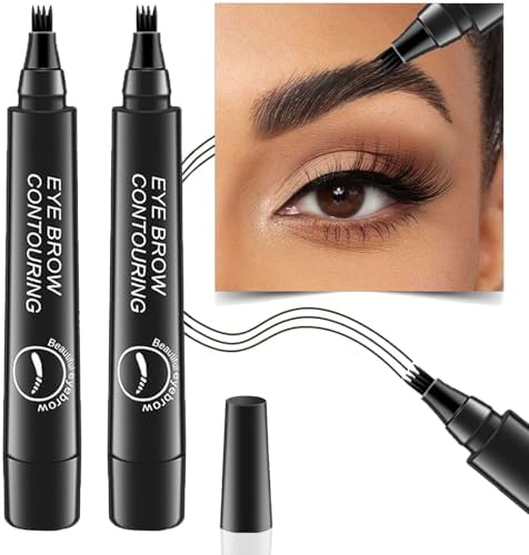 Amazon.com : Ayehe 2 Pcs Microblading Eyebrow Pen, 2024 Upgraded 3D ...