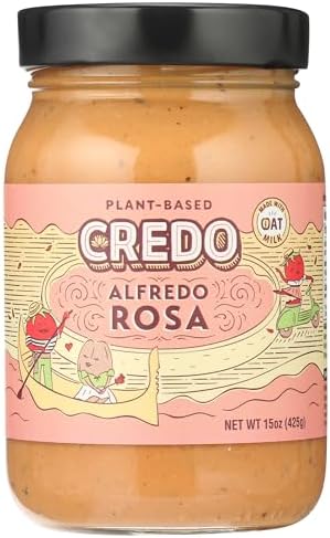 Amazon.com : Credo Foods Plant Based Alfredo Rosa Sauce, 15 OZ ...