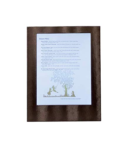 Securit LED Copper Menu Holder -Displays 1 A4 Paper with Transparent ...