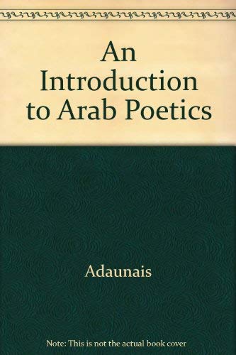 Amazon.com: Introduction to Arab Poetics: 9780292738591: Adonis: Books