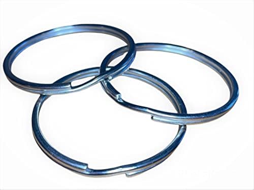Key Ring Hoops Steel 38mm Split Key Rings Round Flat Key Chains Key ...