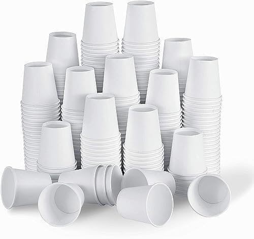 Amazon.com: 500 Pcs Tasting Paper Cups 2oz Disposable Mouthwash Cup ...