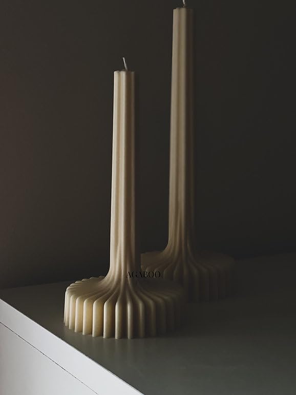 Amazon.com: Large Stripe Vase Column Candle - Handmade Gift - House ...