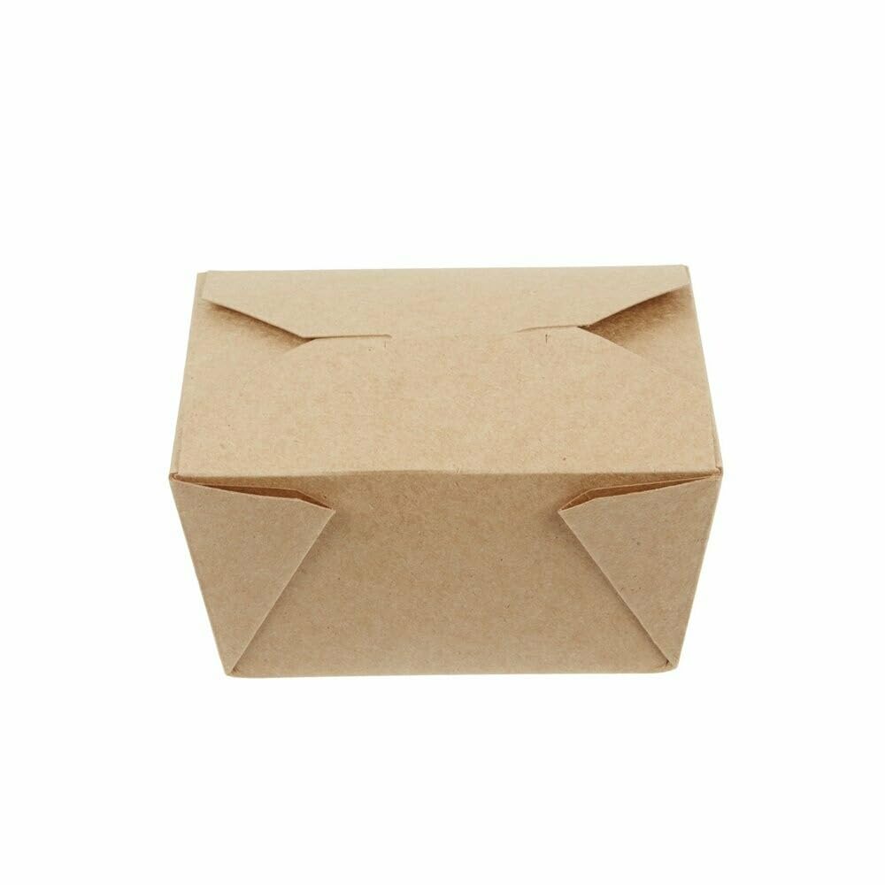 Amazon.com: To Go Food Containers 50 Pack - Kraft Microwavable Folded ...