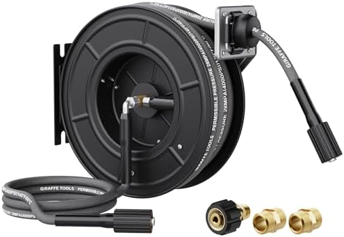 Amazon.com: FIXFANS High Pressure Washer Hose Reel for Water/Air/Oil, 3 ...