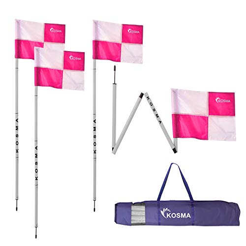 Kosma Set of 4PC Collapsible Corner Flag | Football Training Corner ...