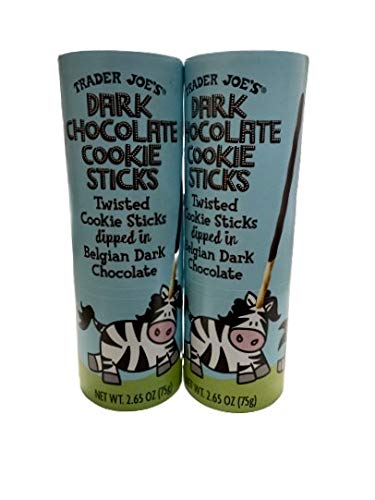 Amazon.com: Trader Joe's Twisted Cookie Sticks Dipped in Belgian Dark ...