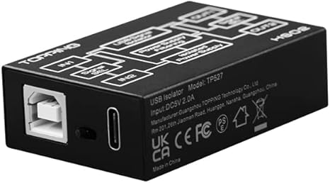 Topping HS02 USB 2.0 High Performance Audio Isolator with USB-B and ...