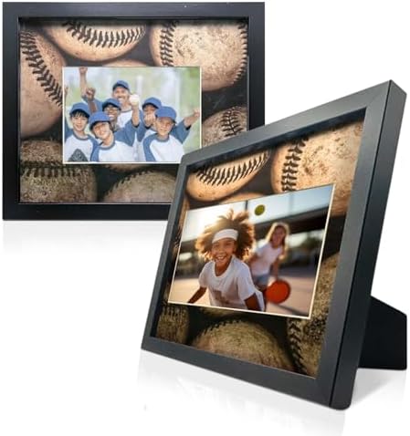 Amazon.com - clothmile Baseball Picture Frame 4x6 Sport Themed Wooden ...
