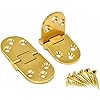 Pair of Brass Flap Hinges Table Folding Flip Top Hinge,Brass Butler ...