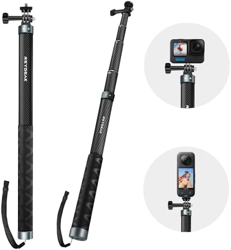 TELESIN Invisible Selfie Stick for GoPro Insta360 (120cm/47.2 inch ...