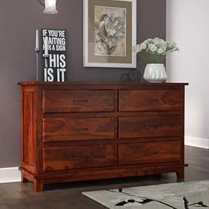 UNITEK FURNITURE Rosewood (Sheesham) Cabinet | Solid Wood Chest of ...