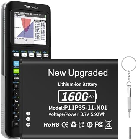 Amazon.com: TI-84 Plus CE Battery,[2025 New Upgraded] 1600mAh Fits ...