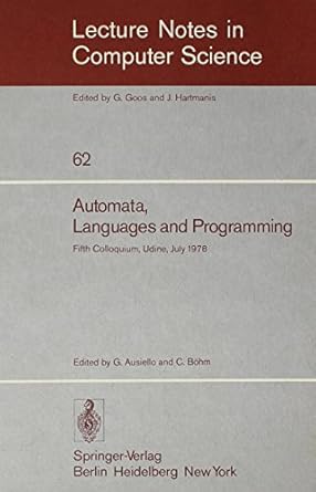 Automata, Languages and Programming: Fifth Colloquium, Udine, Italy ...