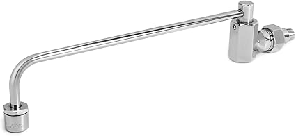 ZKDAUSDO Swing Spout Brass Wok Range Faucet, 3/8" NPT Male Inlet ...