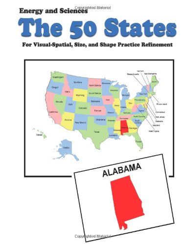 Amazon.com: The 50 States: For Visual-Spatial, Size, and Shape Practice ...